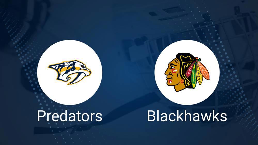 Where to Watch Nashville Predators vs. Chicago Blackhawks on TV or ...